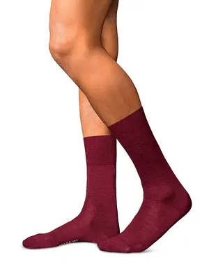 Falke No. 6 Merino Wool, Silk & Nylon Dress Socks Barolo