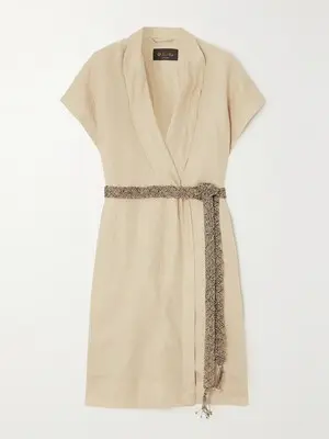 Loro Piana Draped Linen Vest - Neutrals