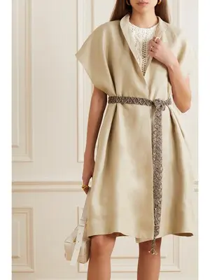 Loro Piana Draped Linen Vest