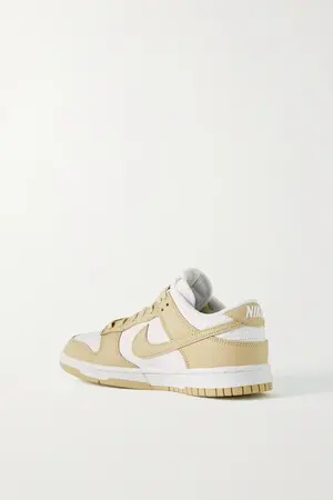 Nike Dunk Low Retro Leather Sneakers - Gold