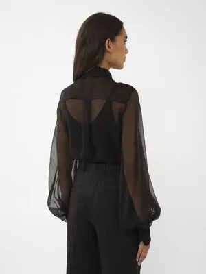 Chloé Gathered-sleeve Blouse