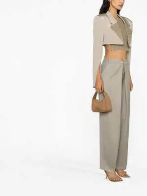 THE MANNEI Marica Cropped Blazer - Neutrals