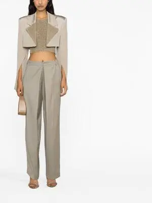 THE MANNEI Marica Cropped Blazer - Neutrals