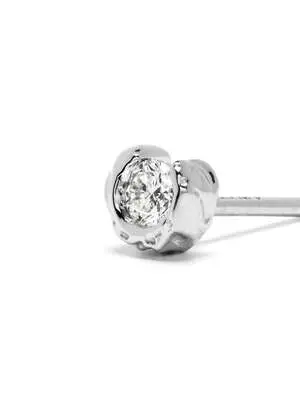 MARIA BLACK 14kt White Gold Diamond Stud Earring