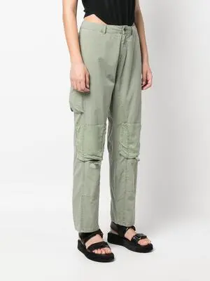 John Elliott Mid-rise Straight-leg Trousers - Green