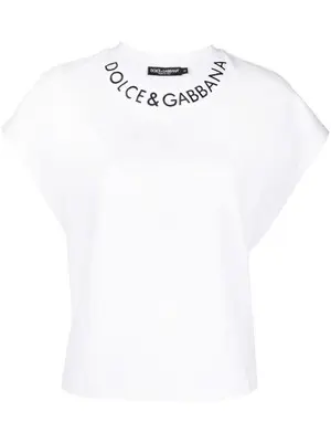 Dolce & Gabbana Cap Sleeve T-shirts For Women