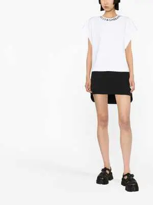 Dolce & Gabbana Logo-embroidered Cotton T-shirt