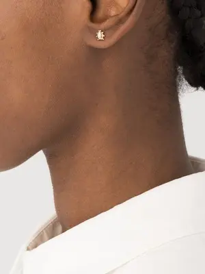 MARIA BLACK 14kt Yellow Beetle Stud Earring