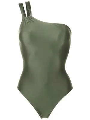 LYGIA & NANNY Miusha Liso One-shoulder Swimsuit - Green