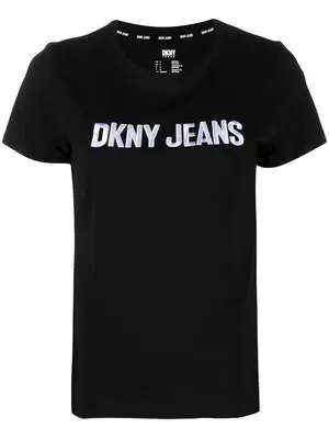 Dkny Embossed-logo Short-sleeve T-shirt