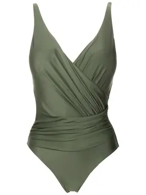 LYGIA & NANNY Maísa Liso Draped Swimsuit - Green
