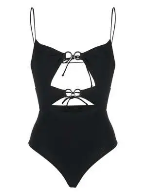 NENSI DOJAKA Ring-embellished Swimsuit - Black