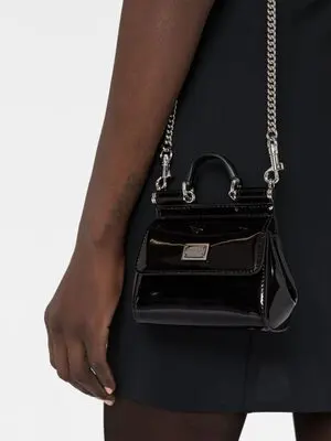 Dolce & Gabbana Logo-plaque Leather Mini Bag