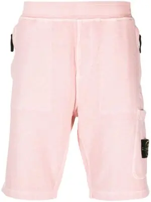 Stone Island 64060 Cotton Track Shorts Pink