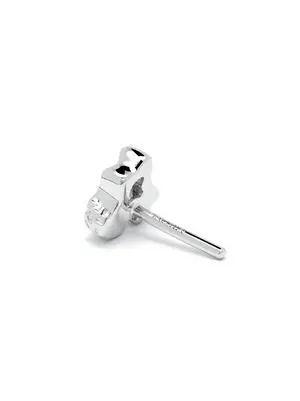 MARIA BLACK 14kt White Gold Diamond Stud Earring - Silver