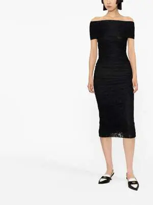 Philosophy Di Lorenzo Serafini Floral-lace Off-shoulder Midi Dress