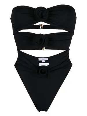 LA REVECHE Gathered-detail One-piece
