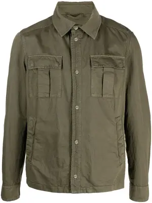 Herno Cotton-blend Button-up Shirt - Green
