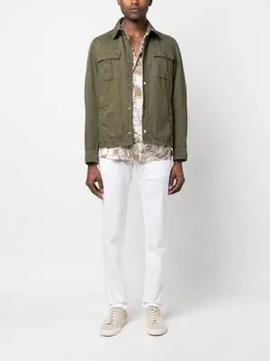 Herno Cotton-blend Button-up Shirt - Green