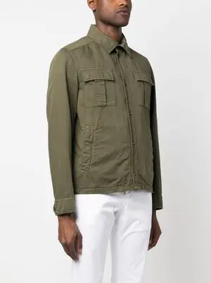 Herno Cotton-blend Button-up Shirt - Green