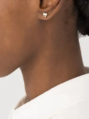 MARIA BLACK 14kt Yellow Molten Diamond Stud Earring - Gold