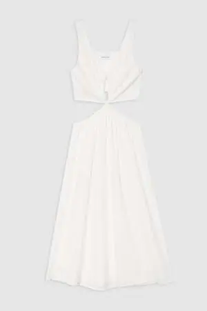 ANINE BING Dione Midi Dress With Cutouts
