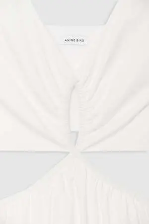 ANINE BING Dione Midi Dress With Cutouts