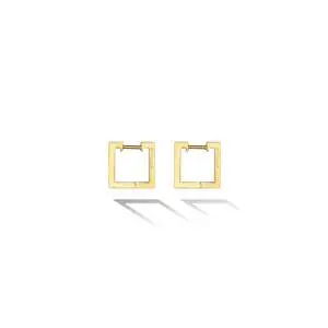 CADAR Small Yellow Gold Foundation Hoop Earrings