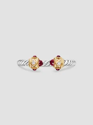 David Yurman Renaissance Ring In Sterling - Garnet