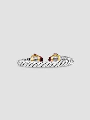 David Yurman Renaissance Ring In Sterling - Garnet