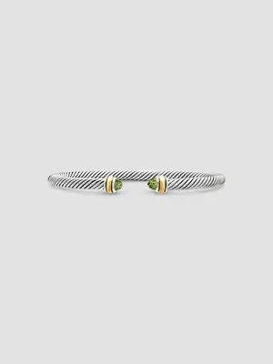 David Yurman Cable Classics Color Bracelet With 18k Yellow Gold - Peridot