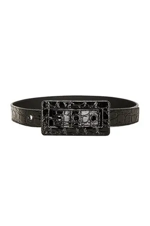 SAINT LAURENT Saint Laurent Embossed Leather Belt