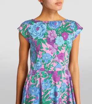 Max Mara Floral Panelled Dress