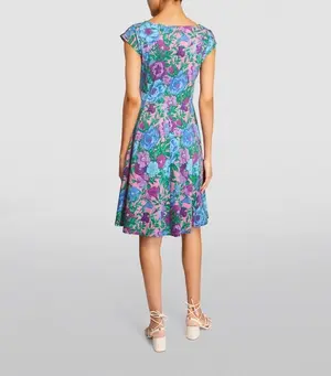 Max Mara Floral Panelled Dress