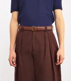 Polo Ralph Lauren Logo Leather Belt