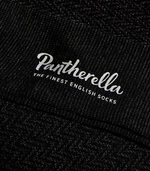 Pantherella Cotton Herringbone Socks - Black