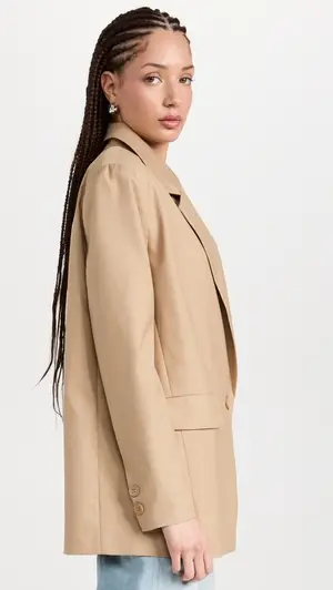 Lioness Single-button Twill Blazer