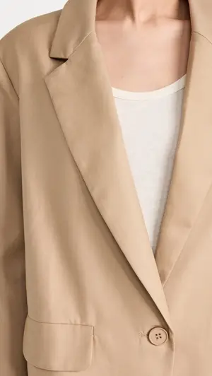 Lioness Single-button Twill Blazer