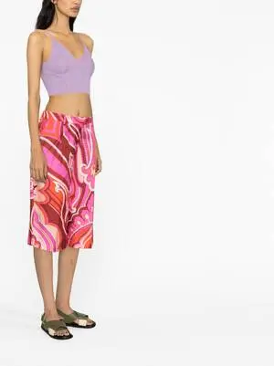 Etro Graphic-print Knee-length Shorts