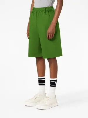 Ami Cotton Bermuda Shorts - Green