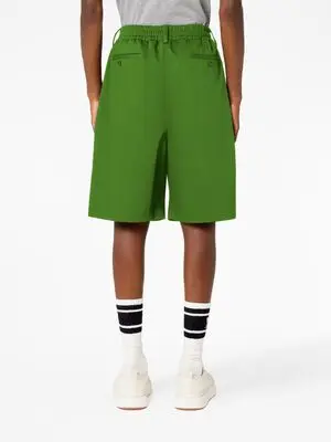 Ami Cotton Bermuda Shorts - Green