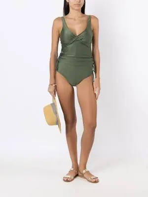 LYGIA & NANNY Bruma Twisted Tankini Set - Green