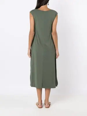 LYGIA & NANNY Tie Shift Midi Dress - Green