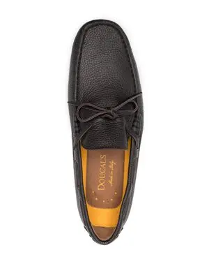 DOUCAL'S Lace-up Leather Loafers - Brown