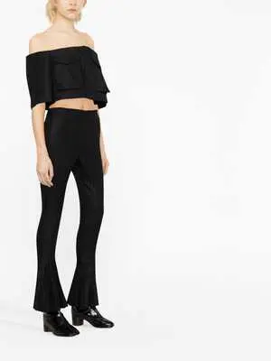 Sacai Pleated Flared Trousers
