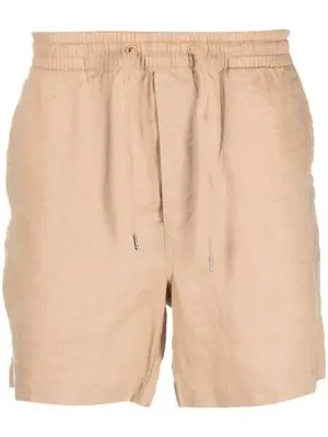 Ralph Lauren Pony-motif Linen Shorts - Neutrals