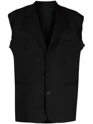 Raf Simons Single-breasted Sleeveless Blazer