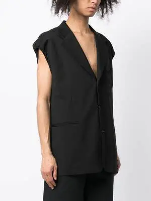 Raf Simons Single-breasted Sleeveless Blazer