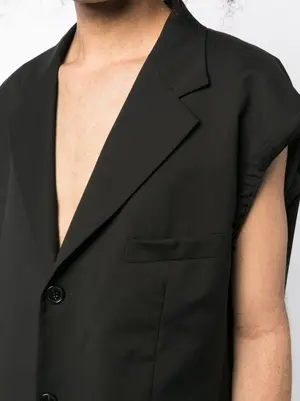 Raf Simons Single-breasted Sleeveless Blazer