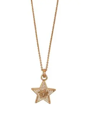 Versace Medusa Head Star Pendant Necklace - Gold